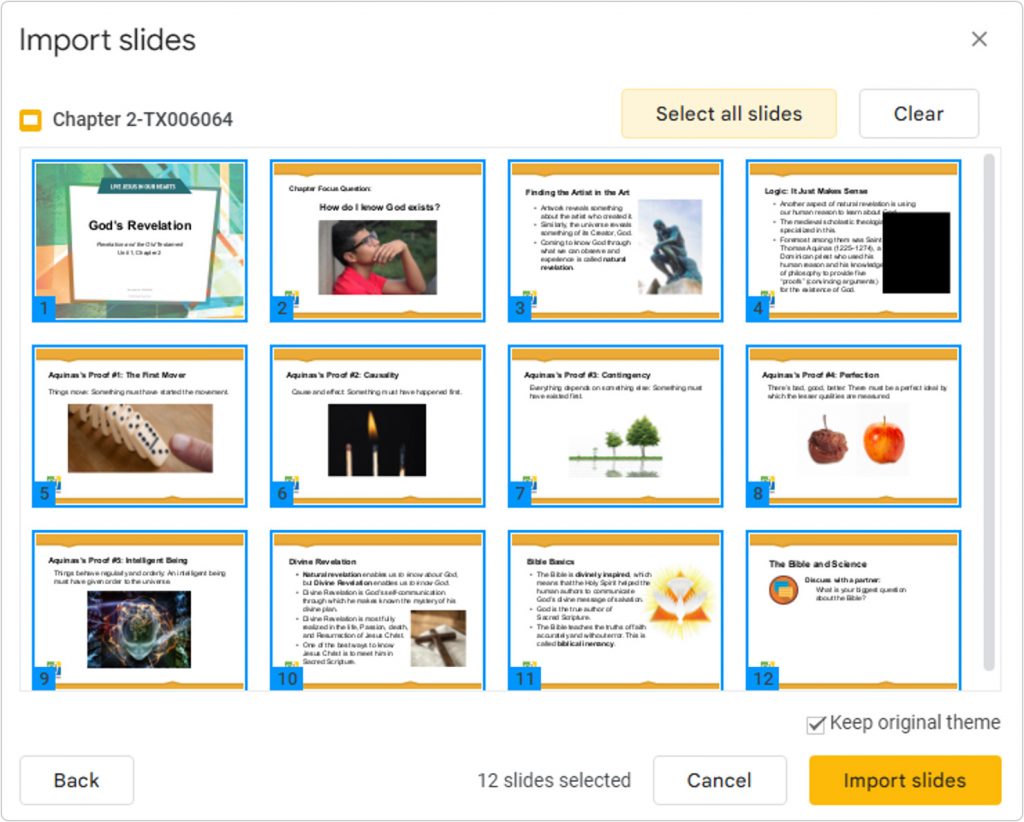 How to Import PowerPoint Presentations into Google Slides - Saint Mary's Press